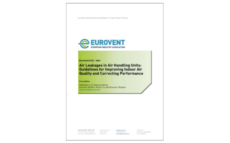 Eurovent publishes air leakage recommendations - Cooling Post