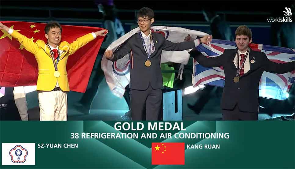 Chinese double gold at WorldSkills - Cooling Post