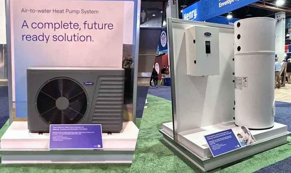 Carrier debuts A2W heat pump system in US - Cooling Post